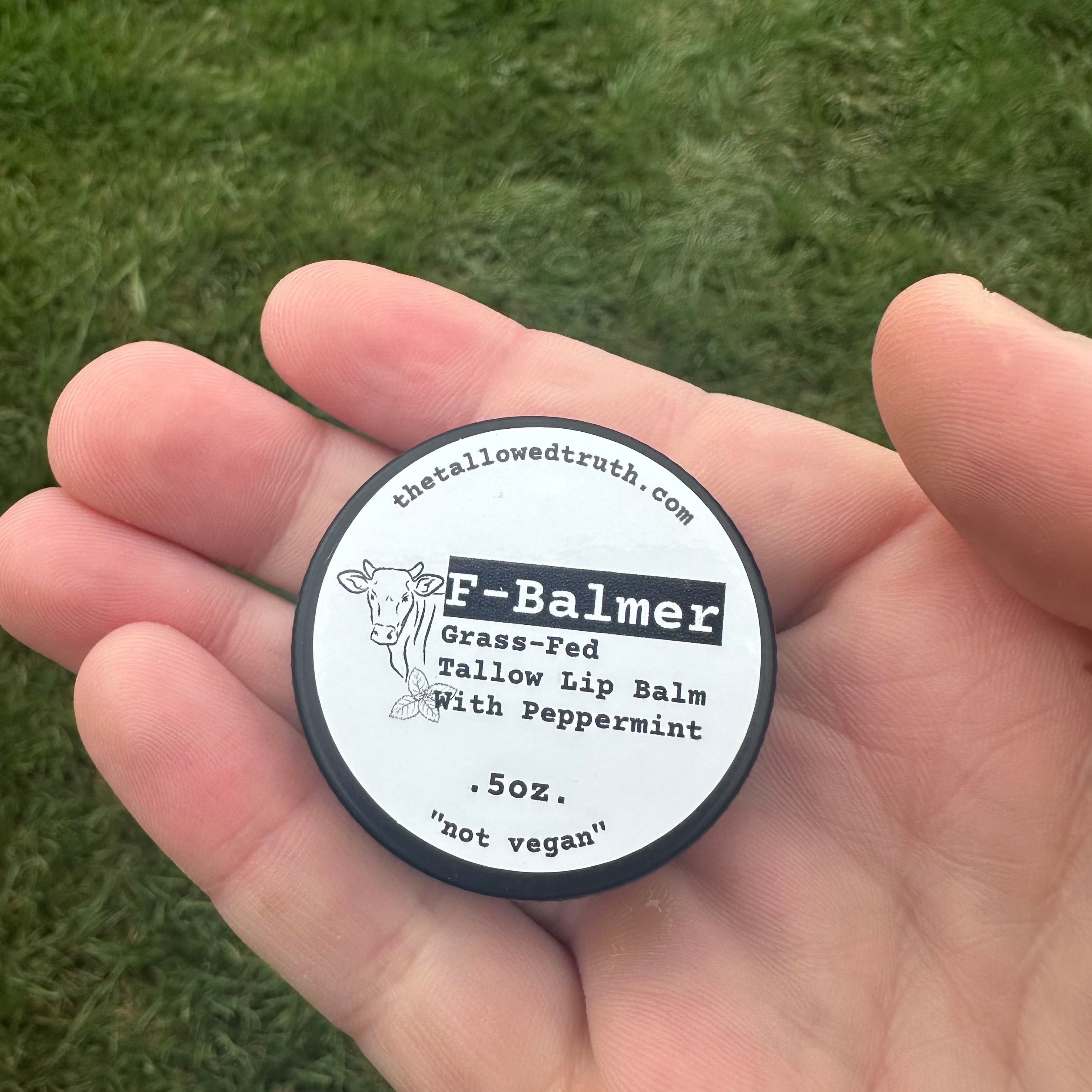 F-Balm "free speech" lip balm - Premium Tallow Peppermint Lip Balm 15m ...